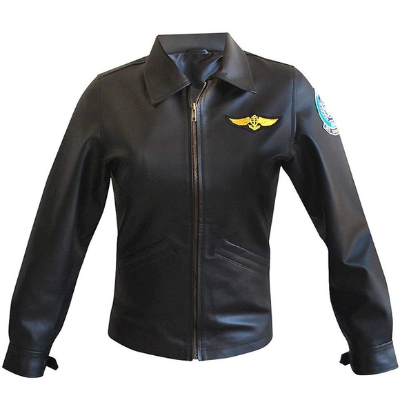 Jackets & Coats | Kelly Mcgillis Costume Charlie Flight Pilot Aviator ...